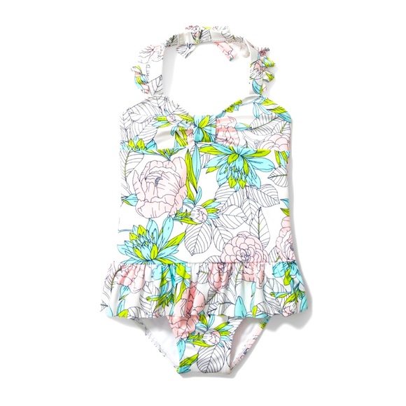 Janie and Jack | Swim | Nwt Janie And Jack Floral Ruffle Swimsuit ...